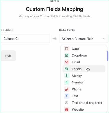 ClickUp CSV Importer – Fix Custom Field Mapping